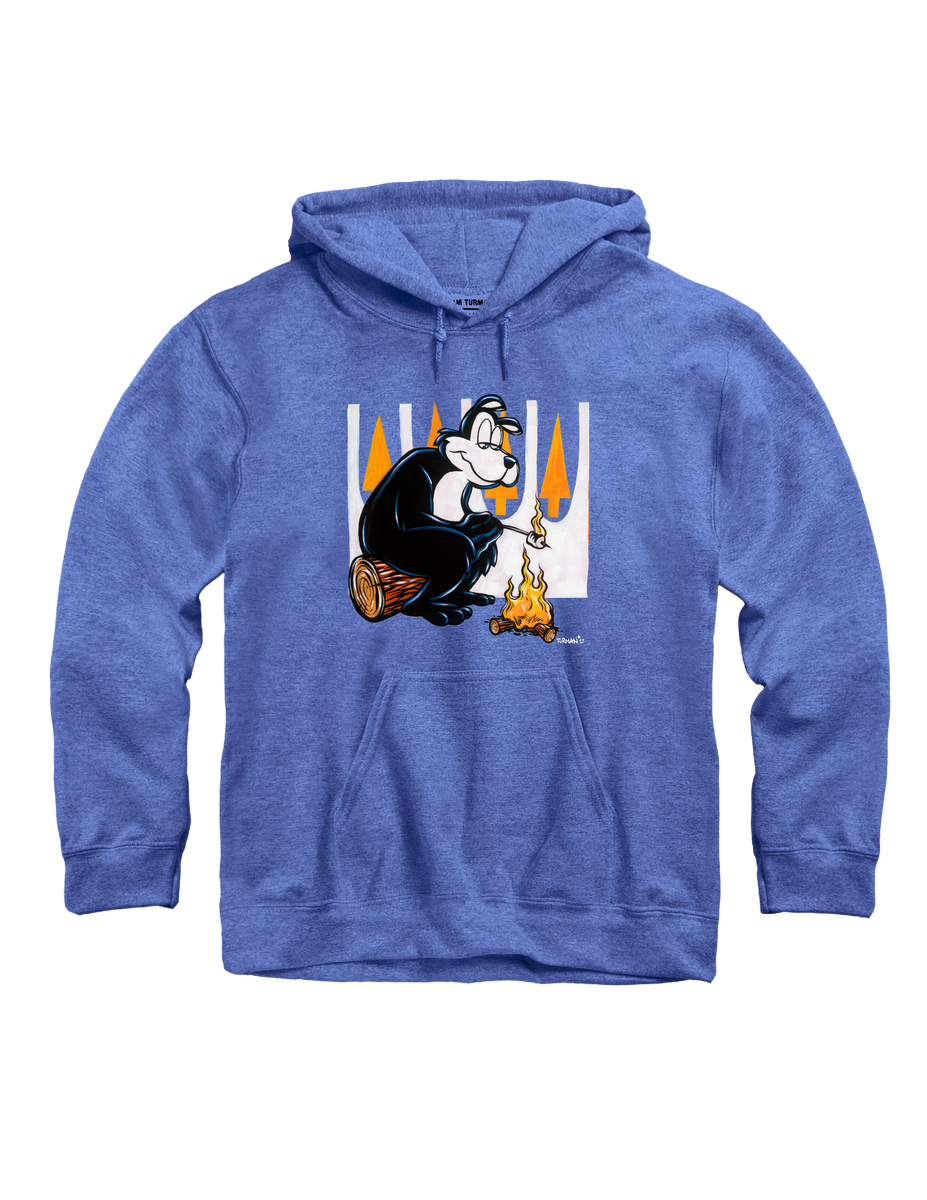 "Flame" Blue Hoodie – Turman Merch Co