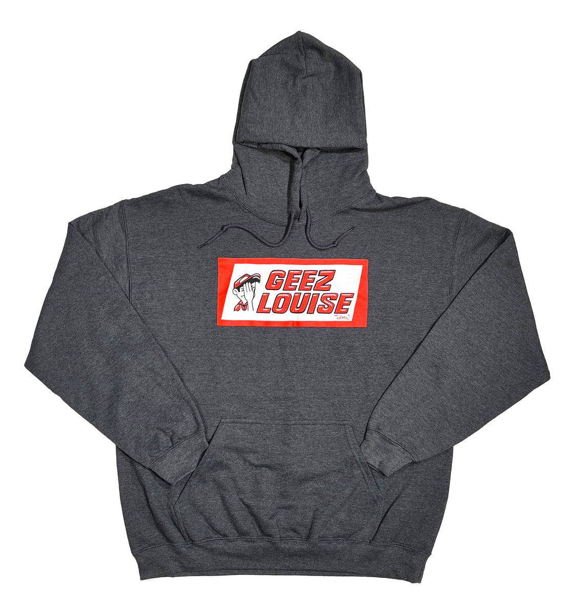 Geez Louise Hoodie Dark Grey – Turman Merch Co