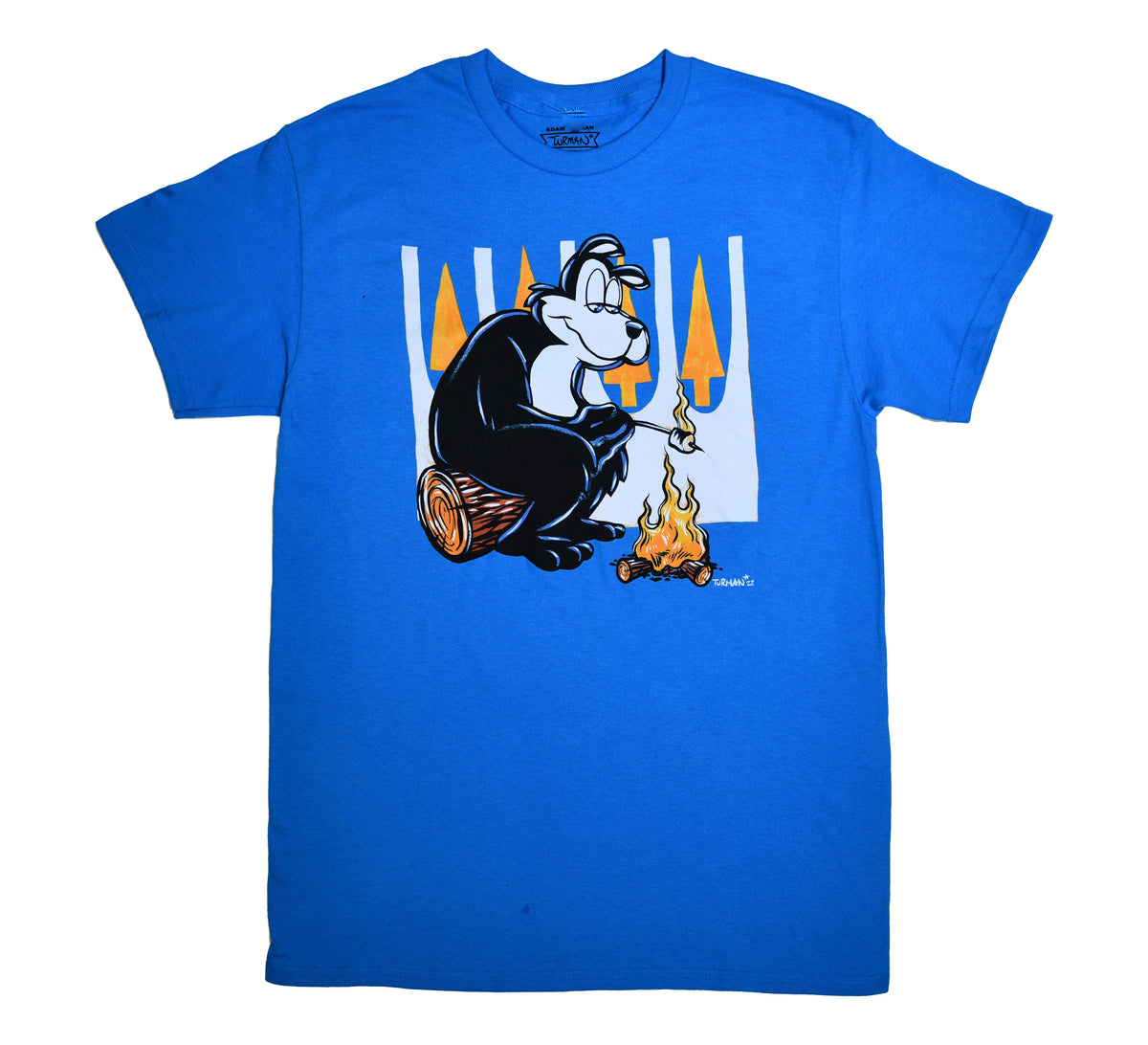 Flame T-Shirt Pacific Blue – Turman Merch Co