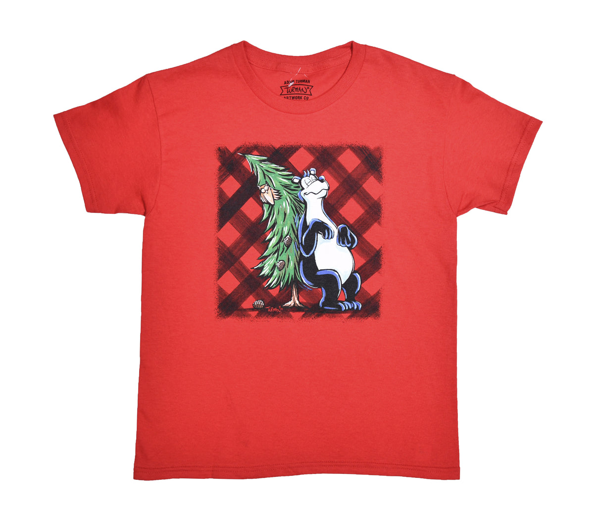 Scratchy T-Shirt Red – Turman Merch Co